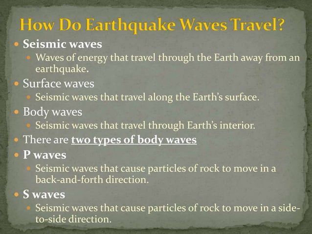 Earth Science 5.1: What are Earthquakes? | PPTX | Geography | Science
