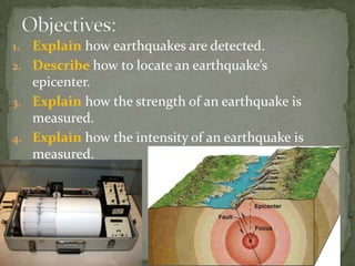 Earth Science 5.2 : Earthquake Measurement | PPTX