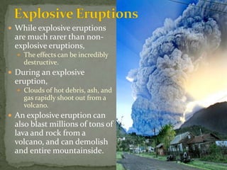 Earth Science 6.1 : Volcanic Eruptions | PPTX