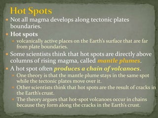 Earth Science 6.3 : Causes of Volcanic Eruptions | PPTX