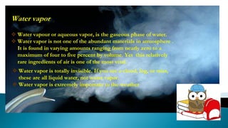 Water in the Atmosphere | PPTX