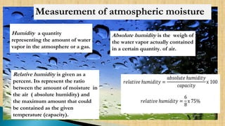 Water in the Atmosphere | PPTX