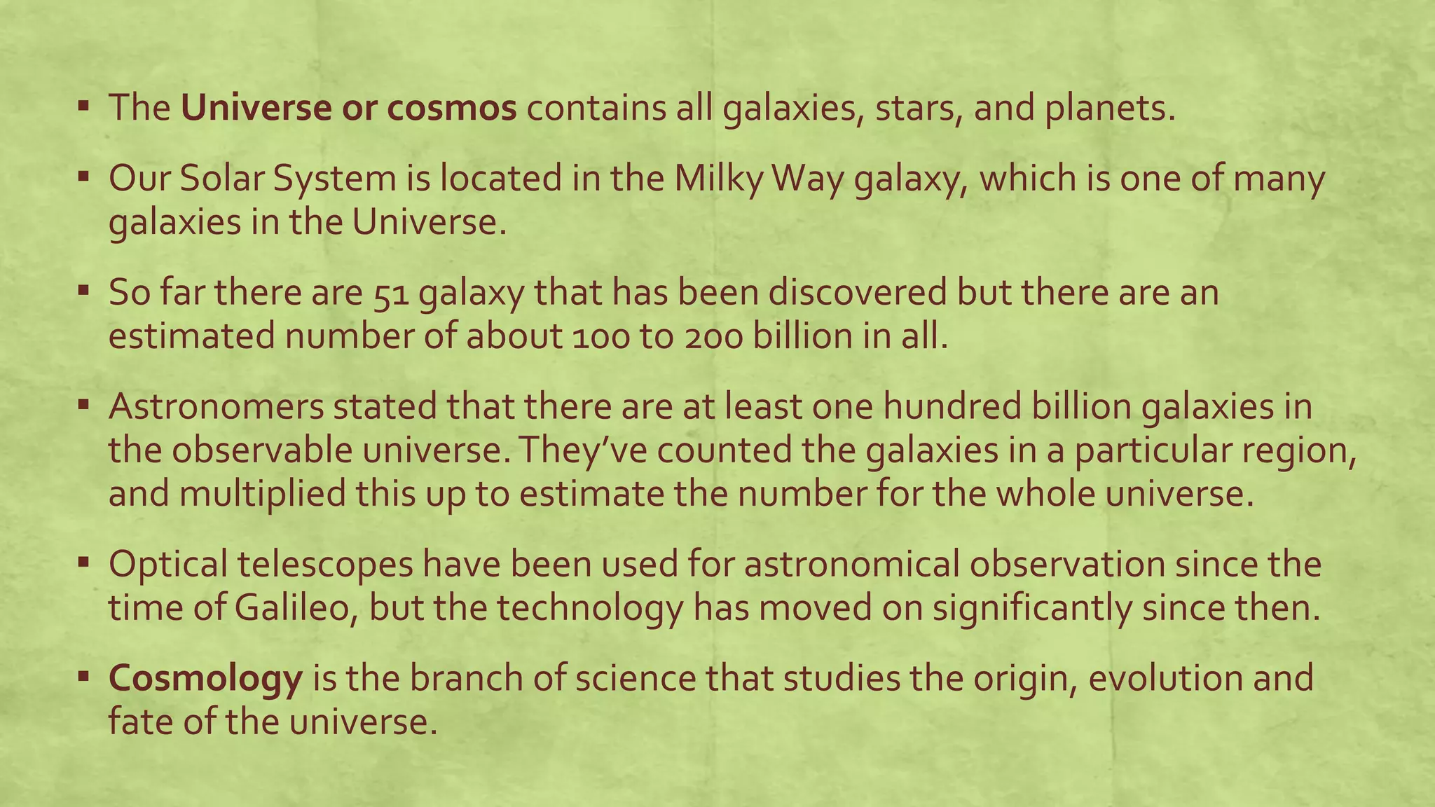 Historical Development of Theories on regards to the Origin of the Universe and Hypothesis ...