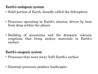 earth science Dynamic planet complete presentation.pptx | Geology | Science