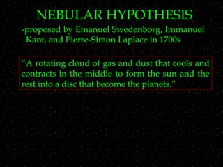 As The Solar Nebula Contracts