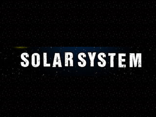 The Solar System Font