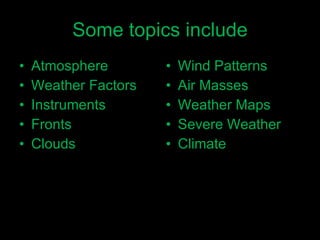 Earth science overview | PPT