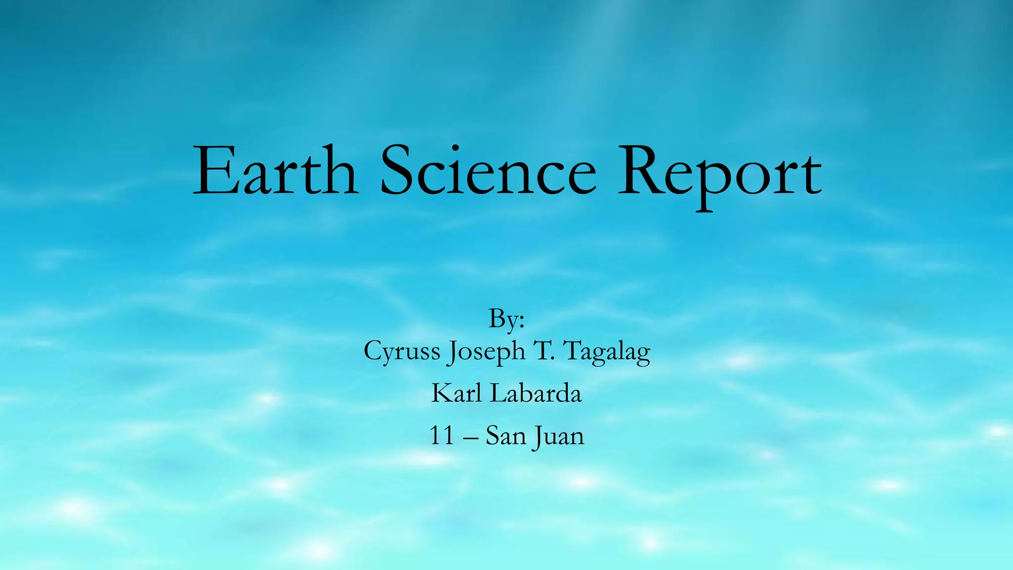 Earth Science: Water Resources | PPTX