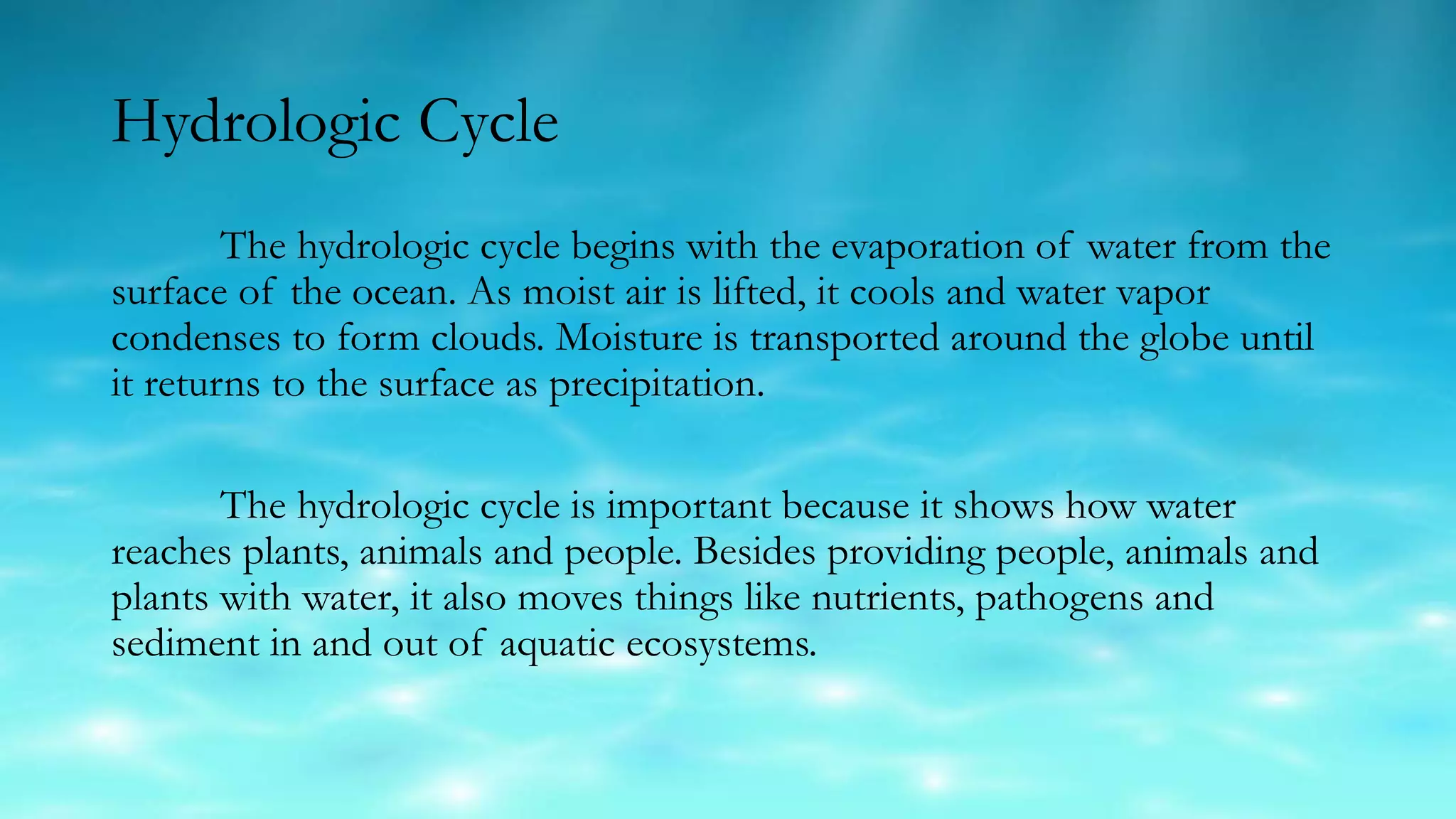 Earth Science: Water Resources | PPTX