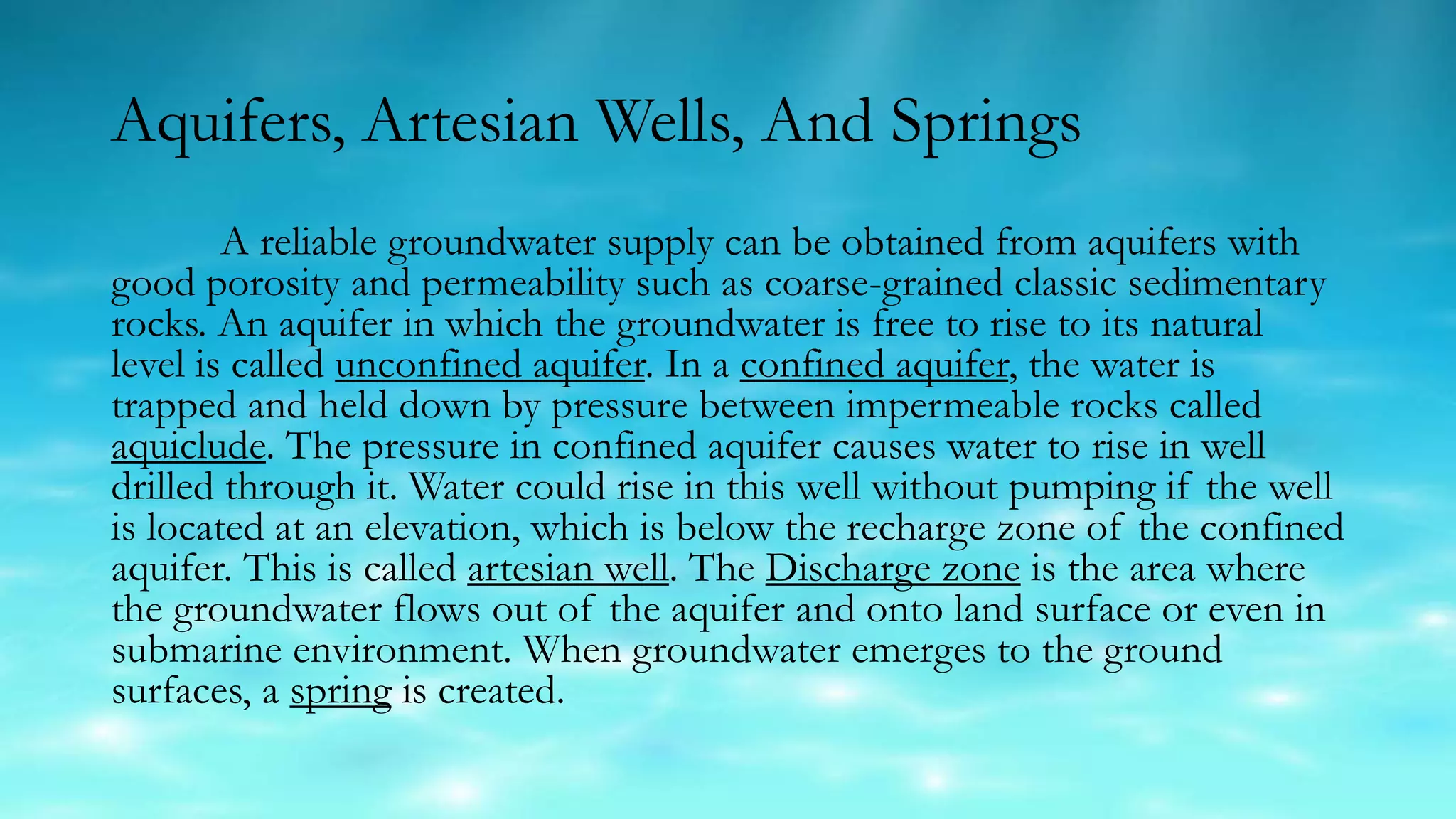 Earth Science: Water Resources | PPTX