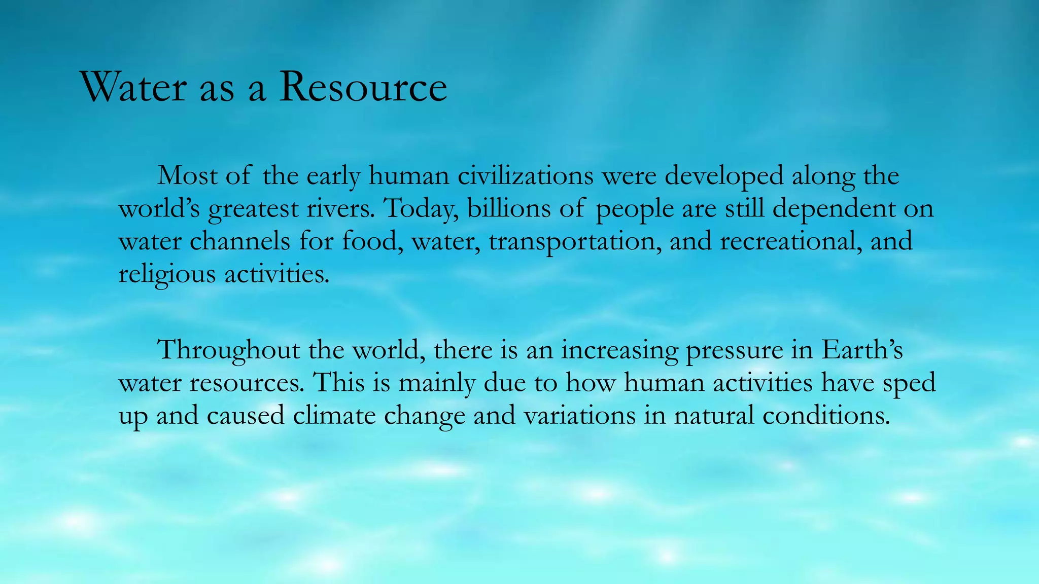 Earth Science: Water Resources | PPTX