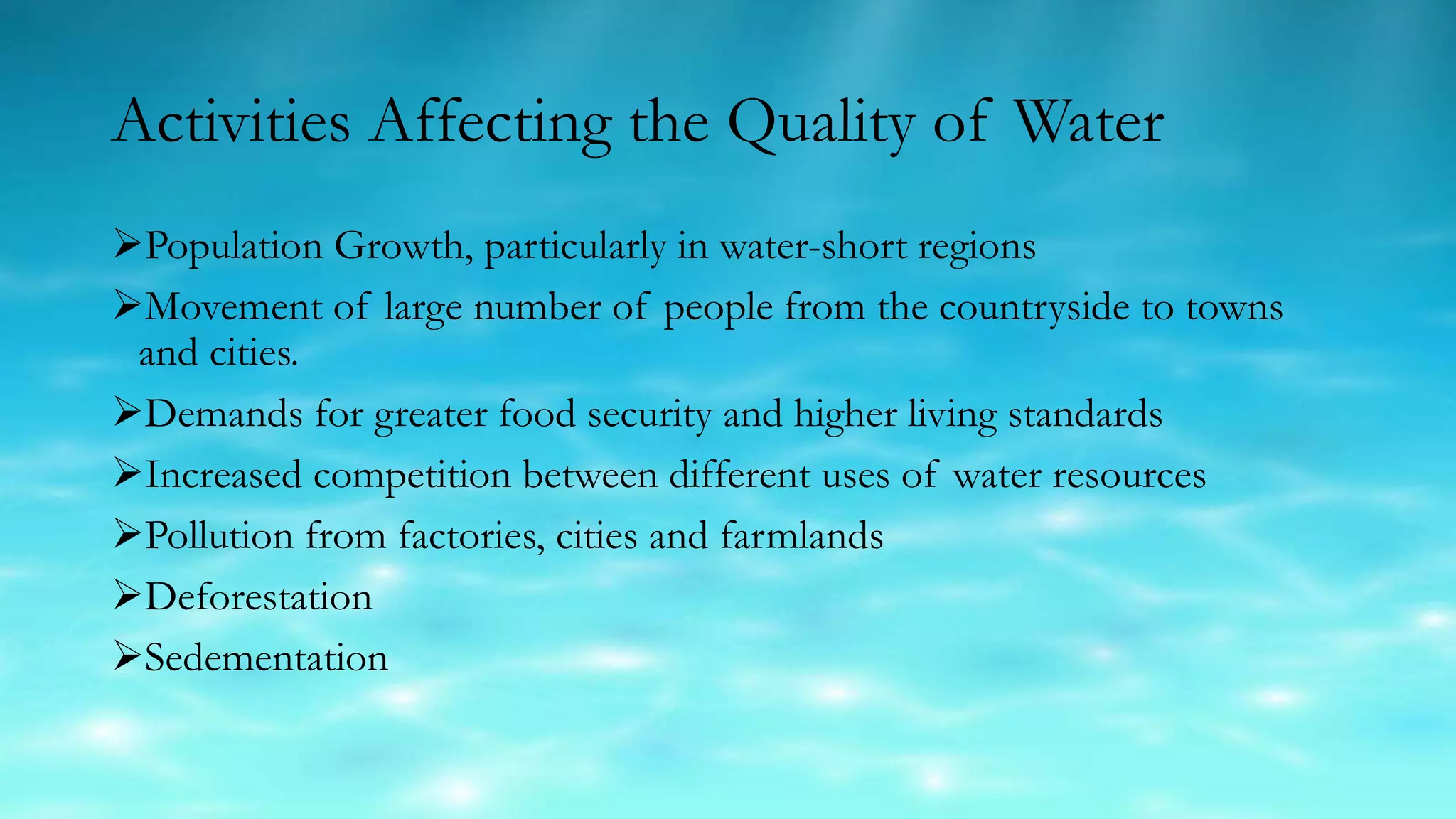 Earth Science: Water Resources | PPTX