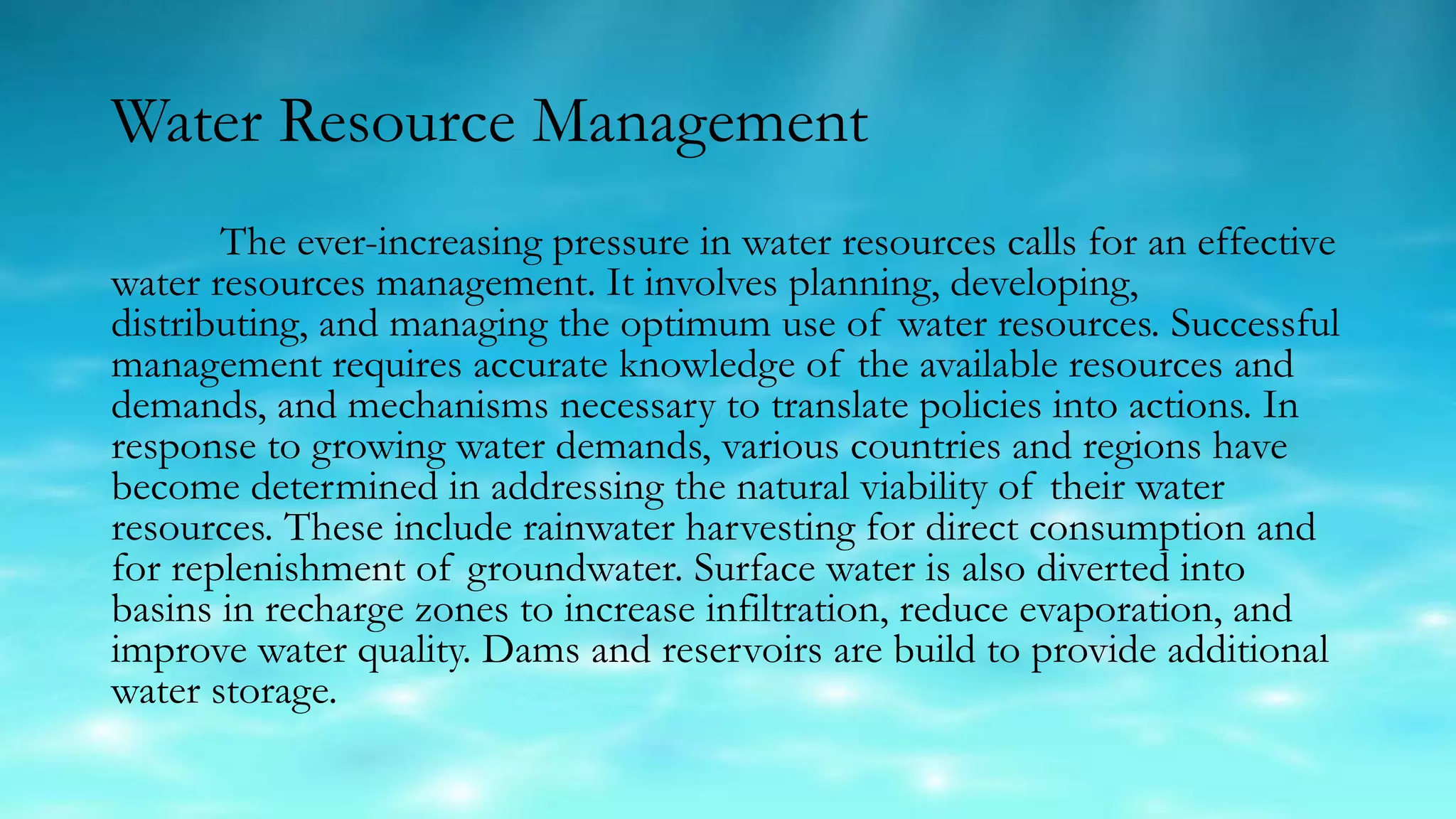 Earth Science: Water Resources | PPTX
