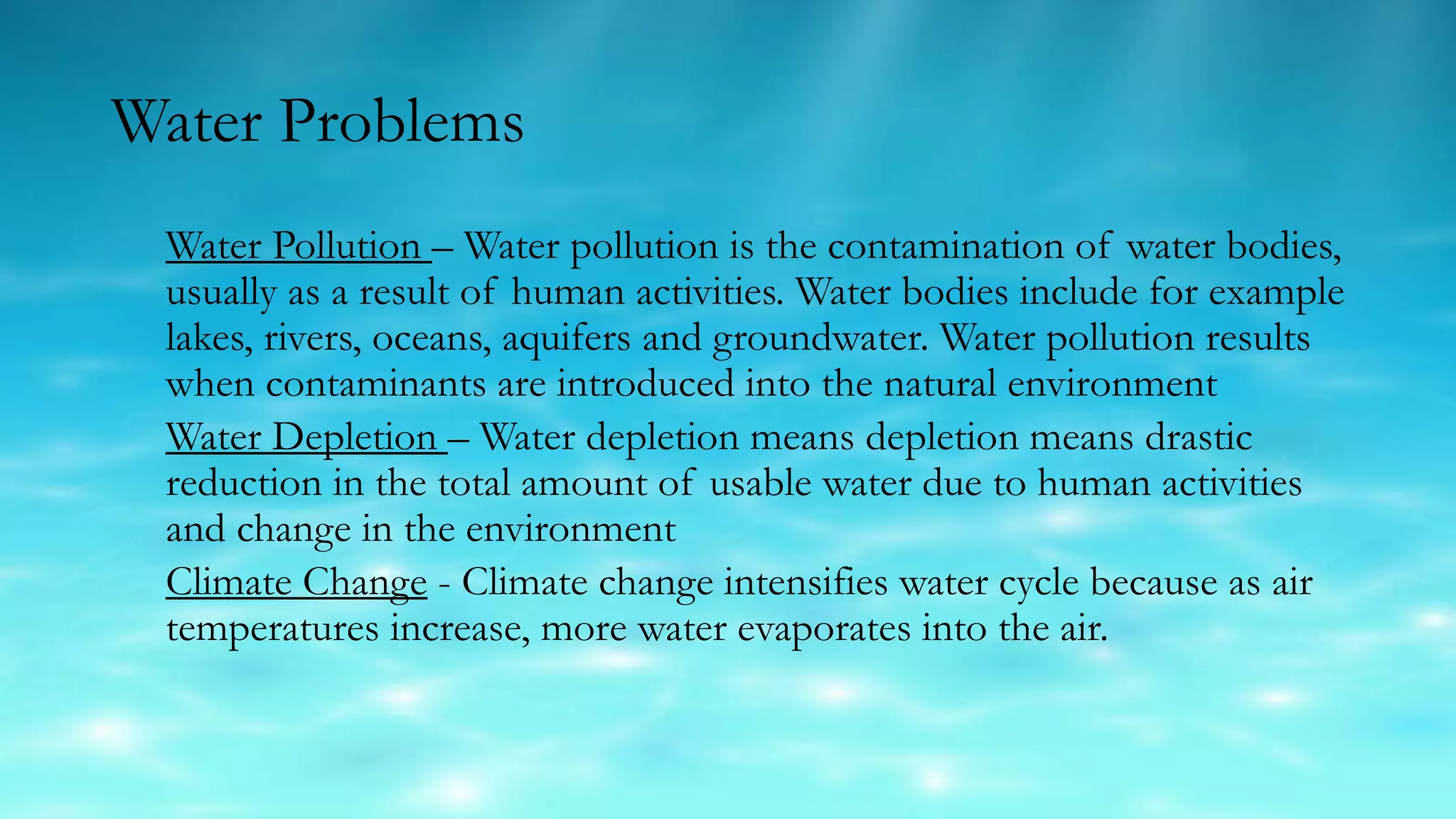 Earth Science: Water Resources | PPTX