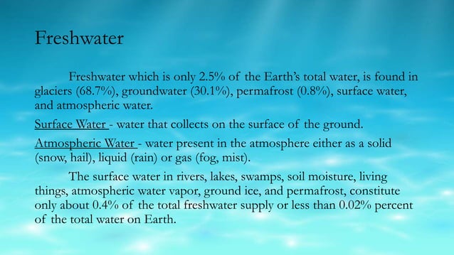 Earth Science: Water Resources | PPTX