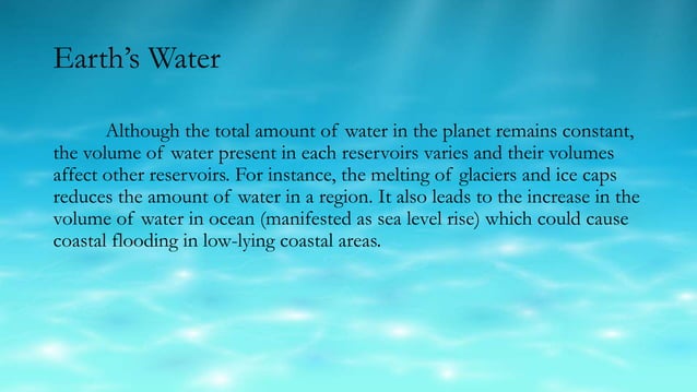 Earth Science: Water Resources | PPTX