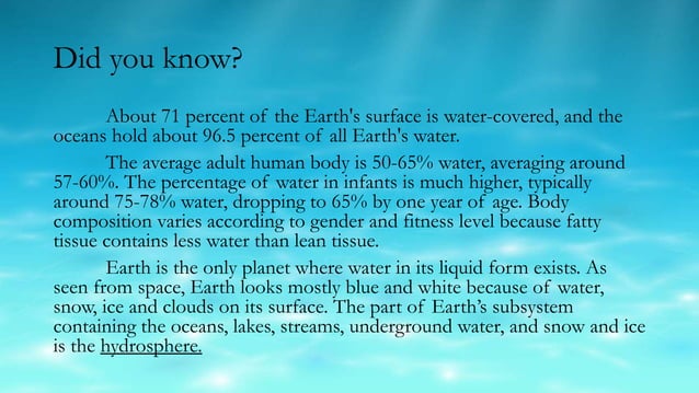 Earth Science: Water Resources | PPTX