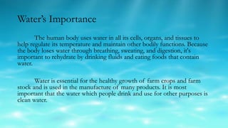Earth Science: Water Resources | PPTX