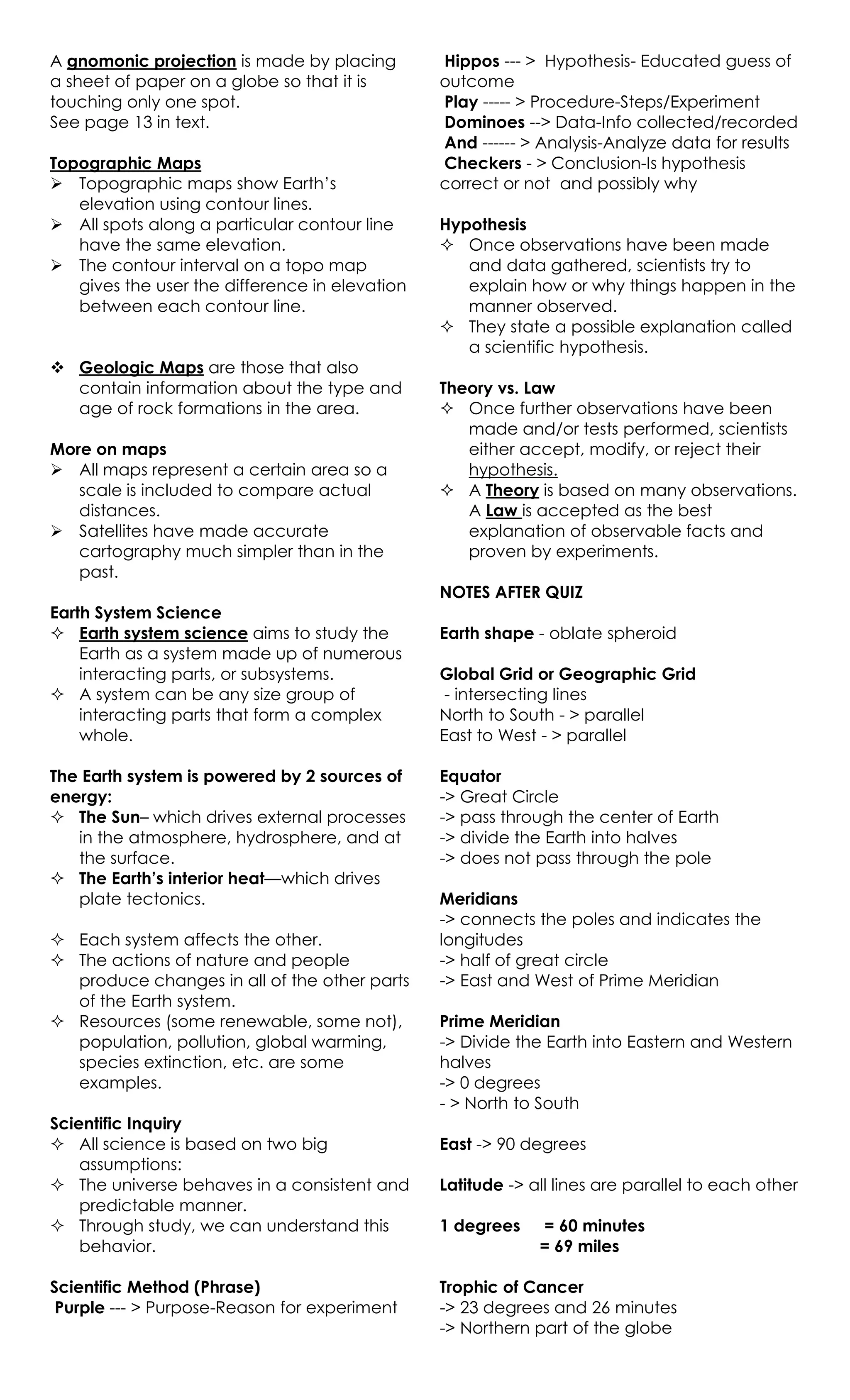 EARTH SCIENCE REVIEWER PRELIM - Mendoza, K.J. | PDF
