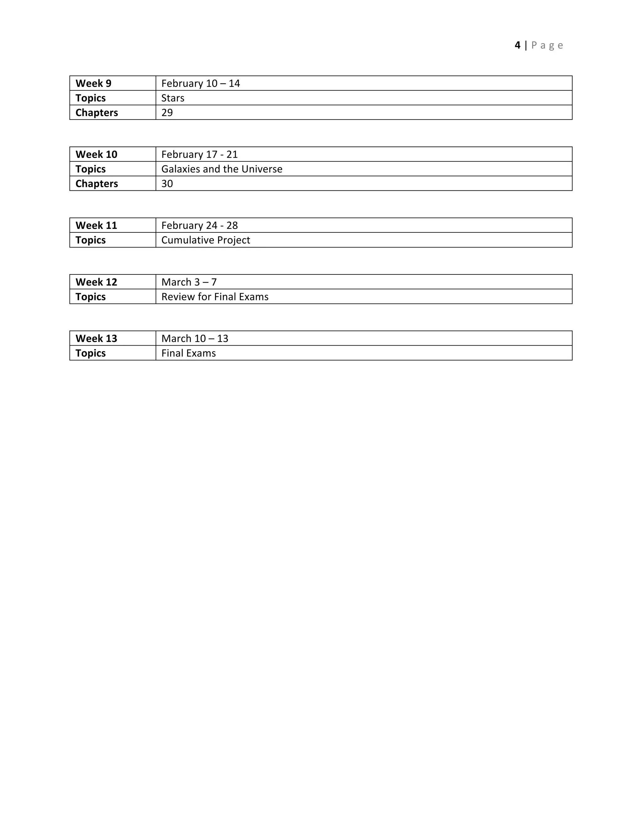 Earth Science Syllabus T2 | PDF