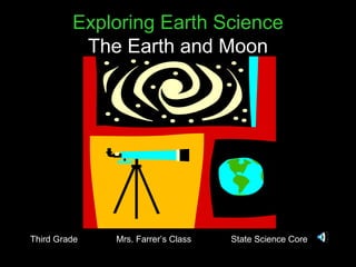 Earth science, the earth and moon | PPT