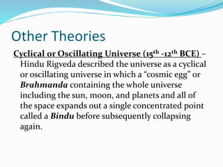 Earth science the origin of the universe | PPTX
