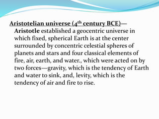 Earth science the origin of the universe | PPTX