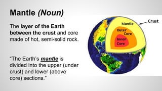 Earth Science Vocabulary | PPTX