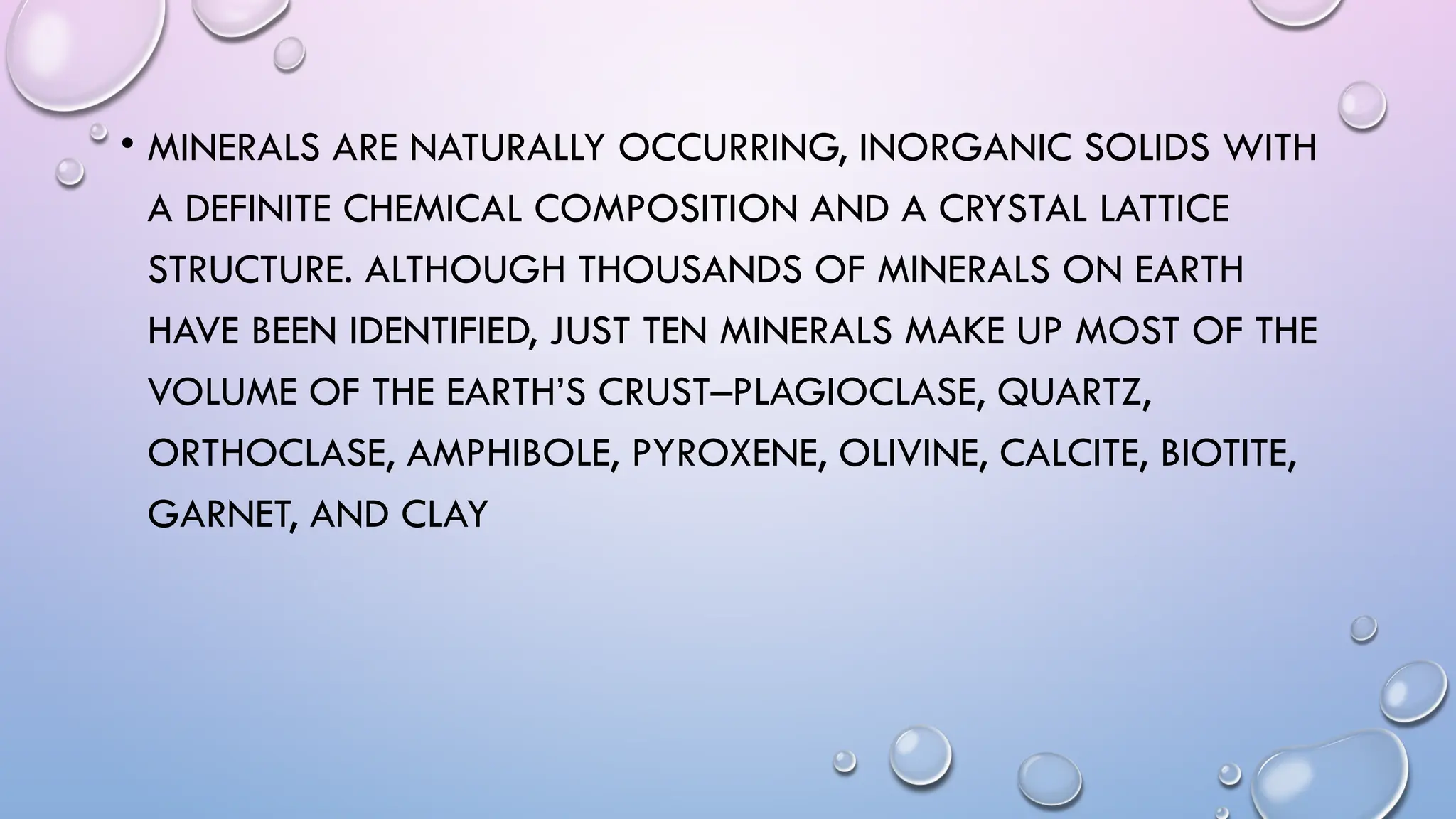 Earth Science Powerpoint presentation for Rock and minerals | PPTX