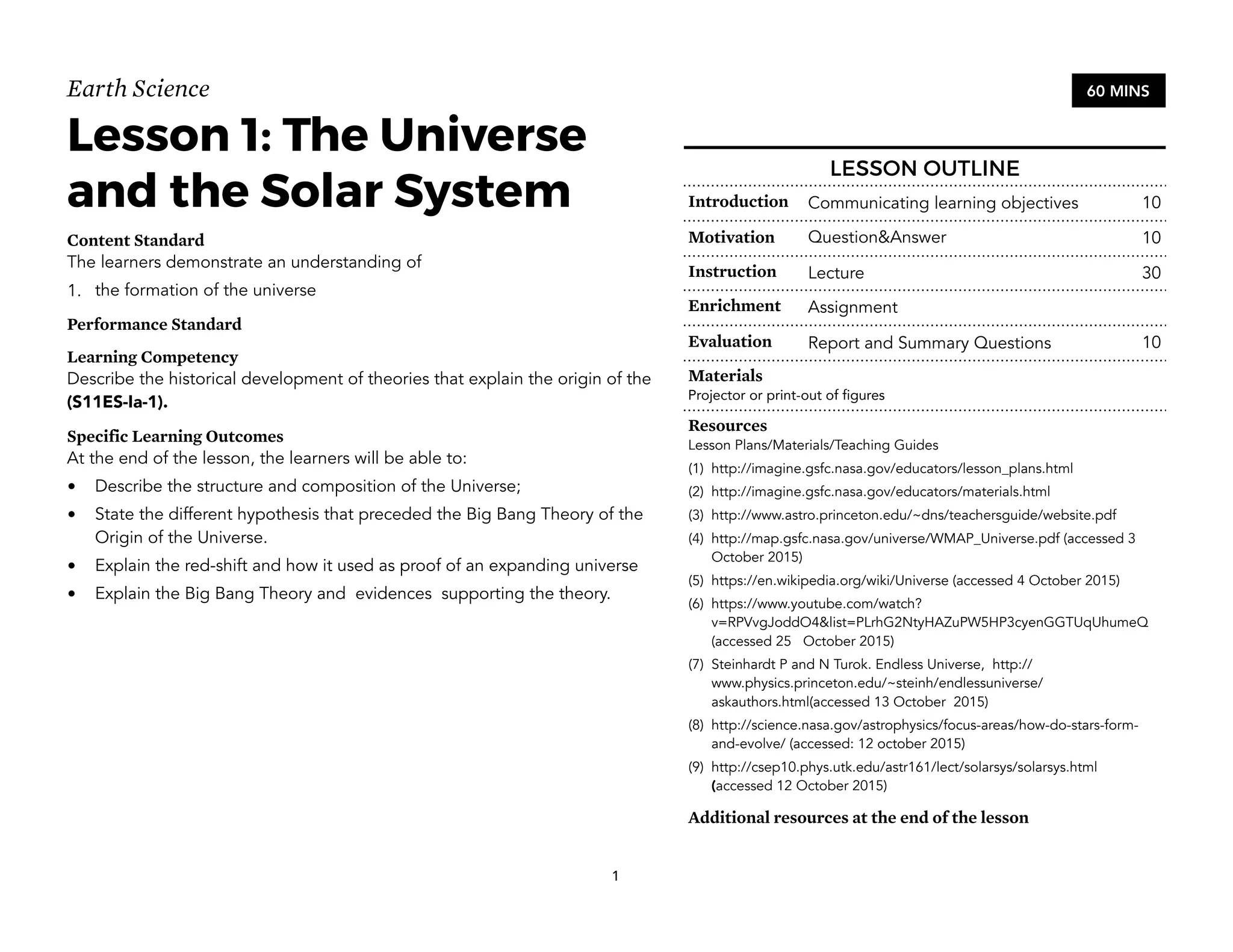 EARTH SCIENCE TEACHING GUIDE | PDF