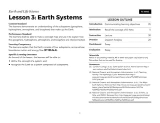 EARTH SCIENCE TEACHING GUIDE | PDF