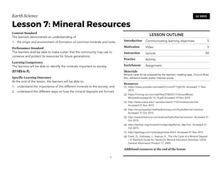EARTH SCIENCE TEACHING GUIDE | PDF