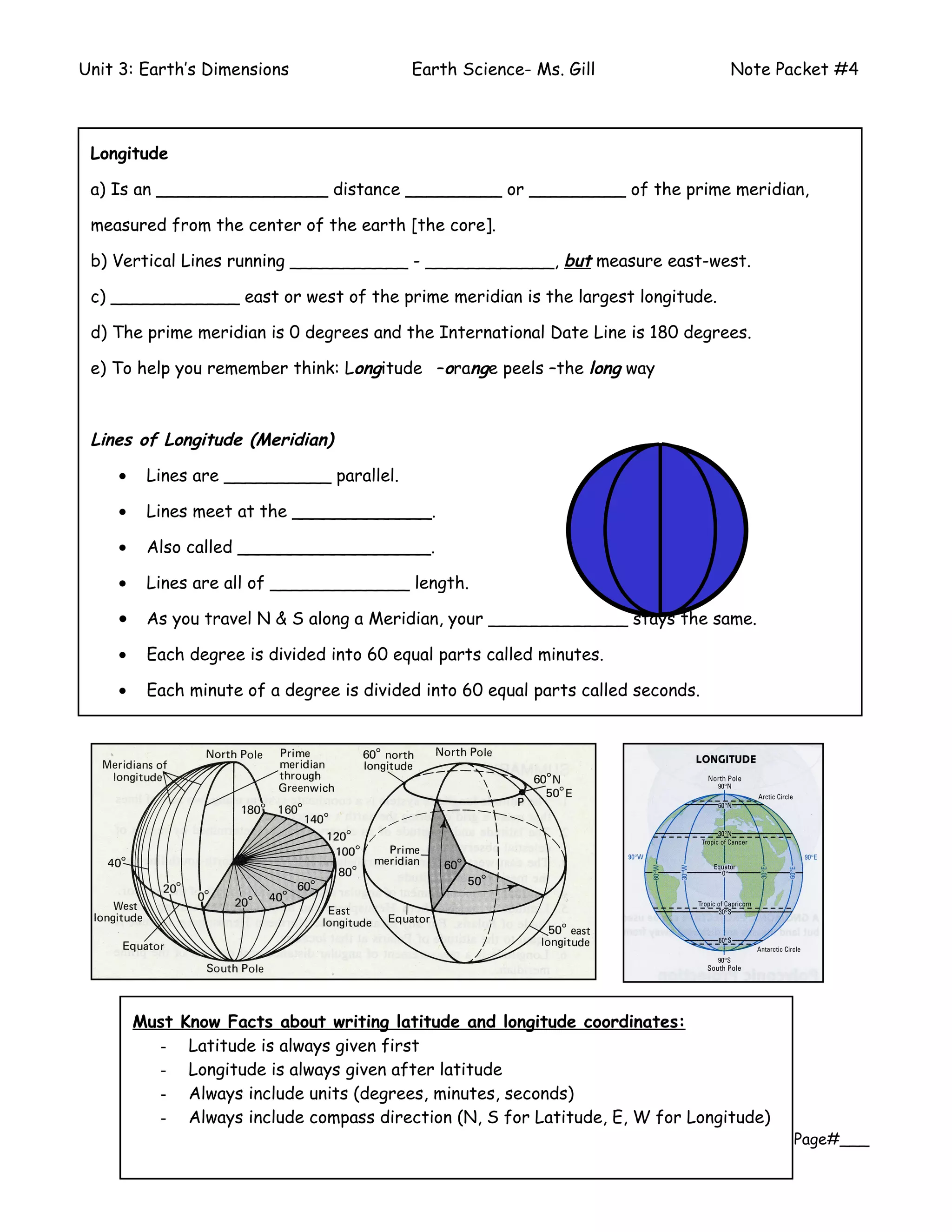 Earth's dimensions np1 | DOC