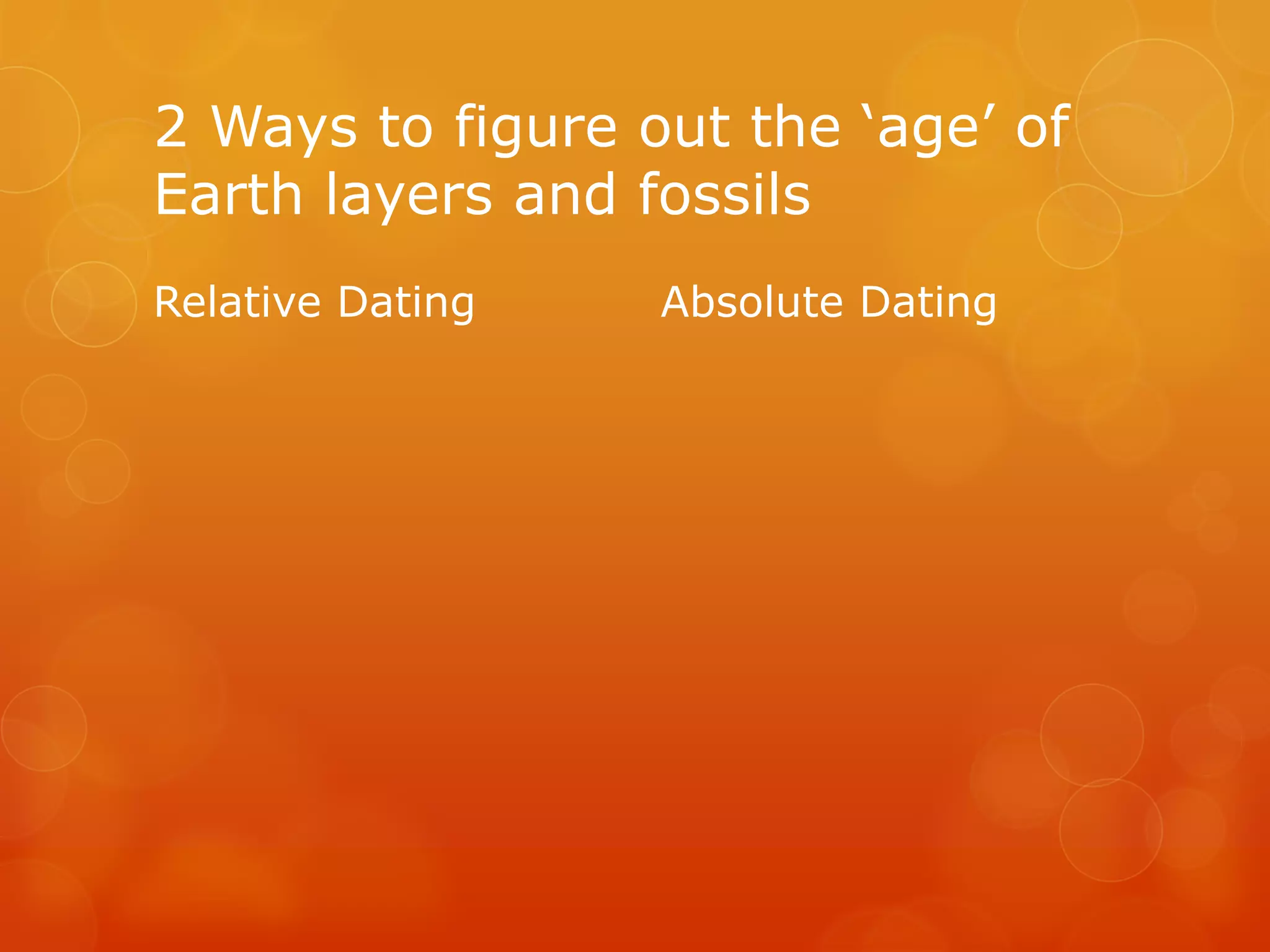 Earth’s history intro | PPTX | Geology | Science