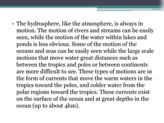 Earth's hydrosphere | PPTX | Indoor Environmental Quality | Home & Garden
