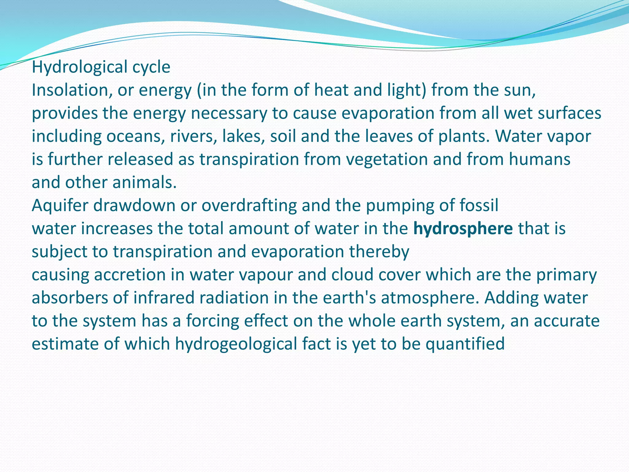 Earth’s hydrosphere & water pollution | PPTX