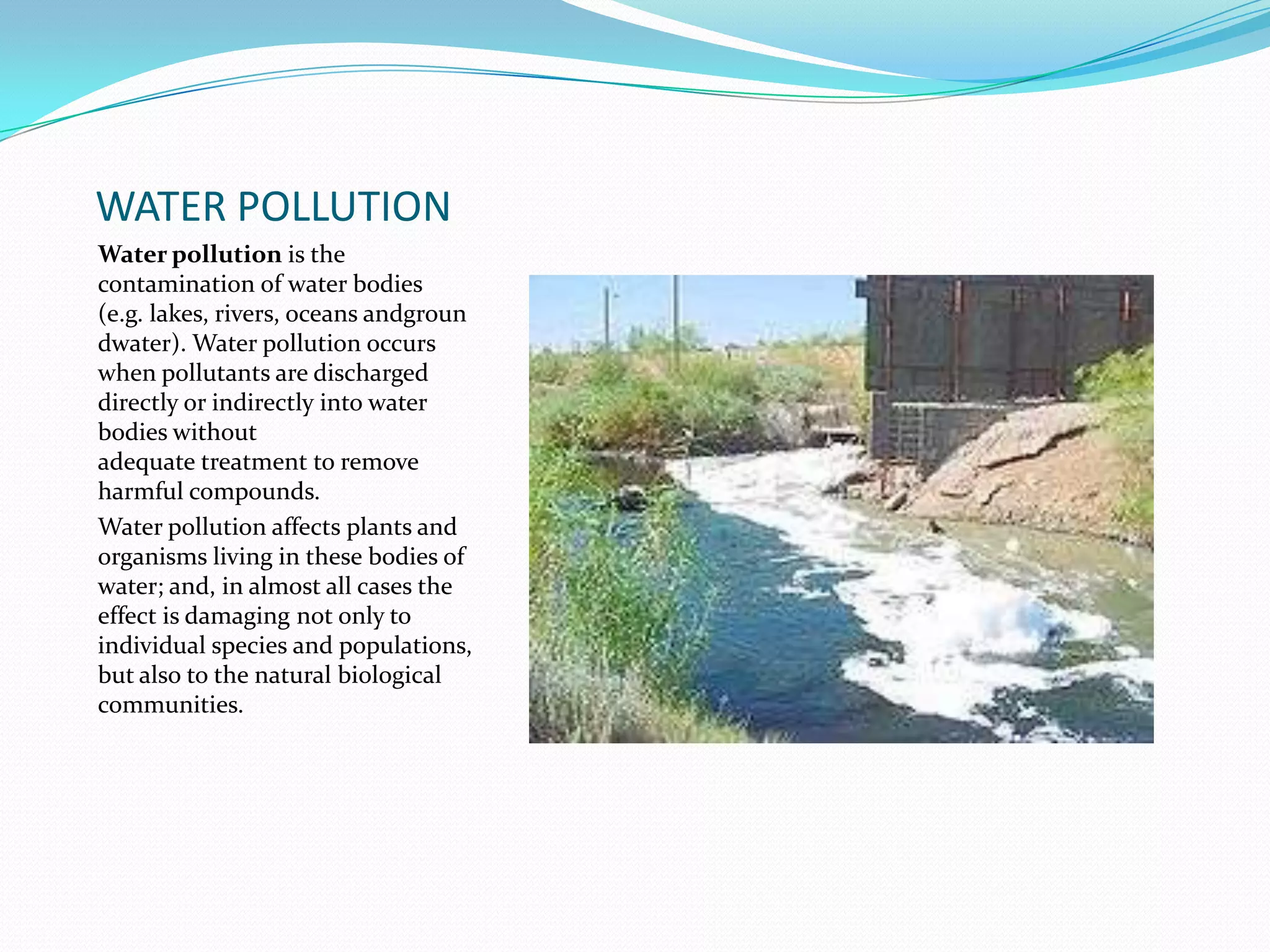 Earth’s hydrosphere & water pollution | PPTX