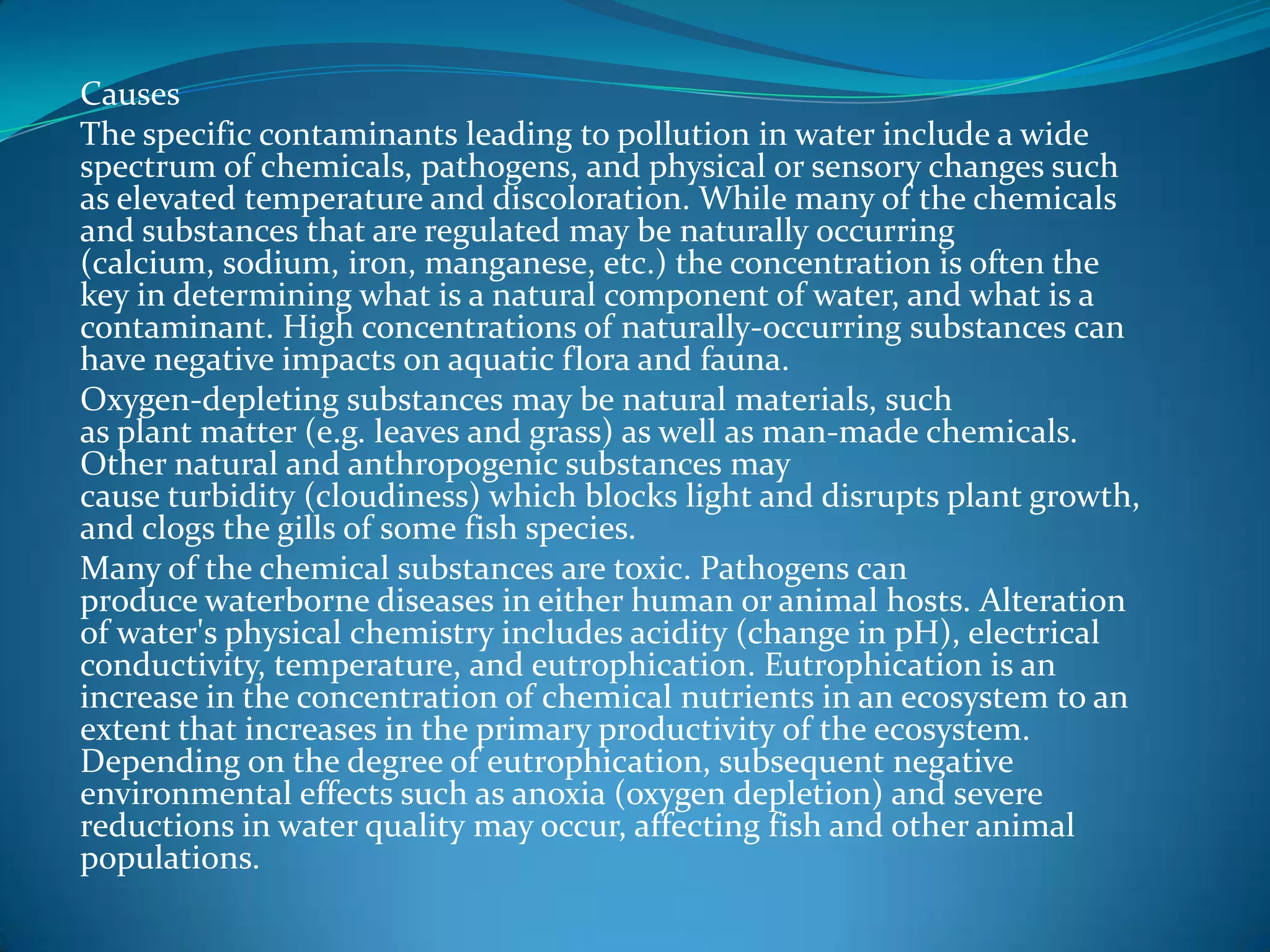 Earth’s hydrosphere & water pollution | PPTX