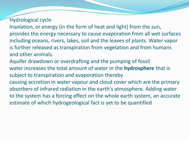 Earth’s hydrosphere & water pollution | PPT