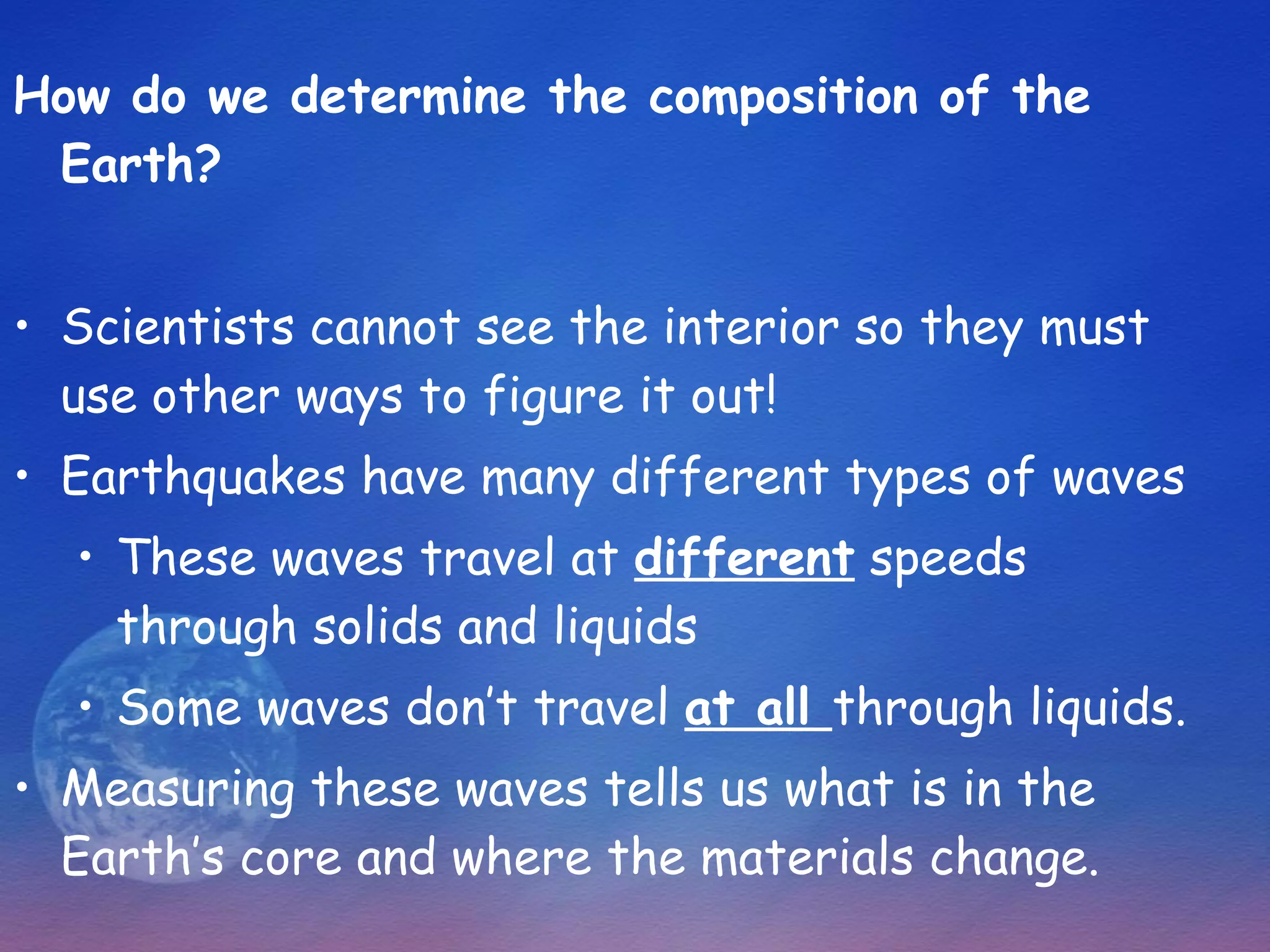 Earths Interior Andie | PPT