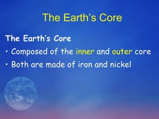 Earths Interior Andie | PPT