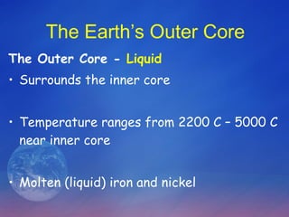 Earths Interior Andie | PPT
