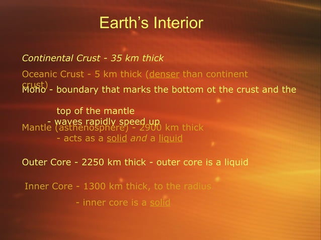 Earths Interior | PPT