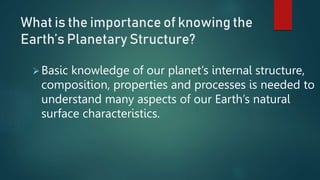 Earth's Internal Structure Presentation.pptx