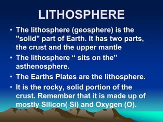 Internal Layers of the Earth: Crust, Mantle, Core | PPT