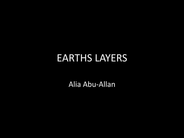 Earths layers | PPTX