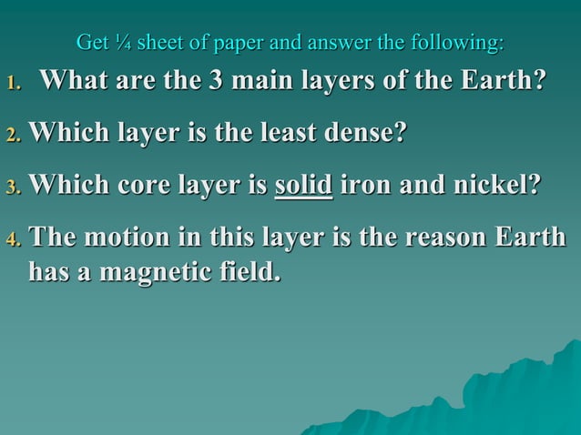 EARTH'S LAYER | PPTX | Geography | Science