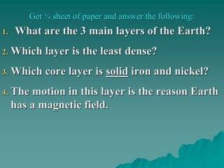 EARTH'S LAYER | PPT