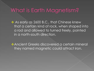 Earth's magnetism | PPTX
