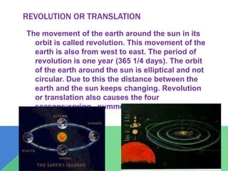 Earth's movemments power point rafi | PPT